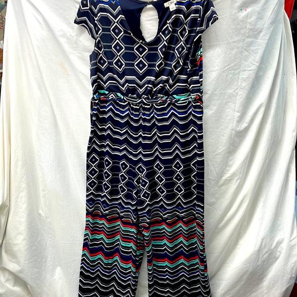 Cato | Pants & Jumpsuits | Cato All Over Jumpsuit Ladies Sz L | Poshmark